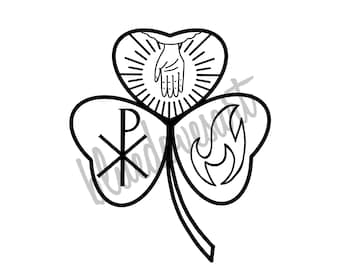 St. Patrick's Day Christian Activity Coloring Pages two Father, Son ...