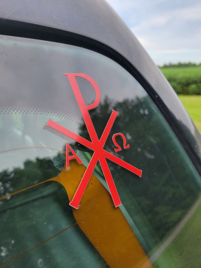 Chi Rho Vinyl Decal Catholic Jesus Christ Christian Sticker - Etsy