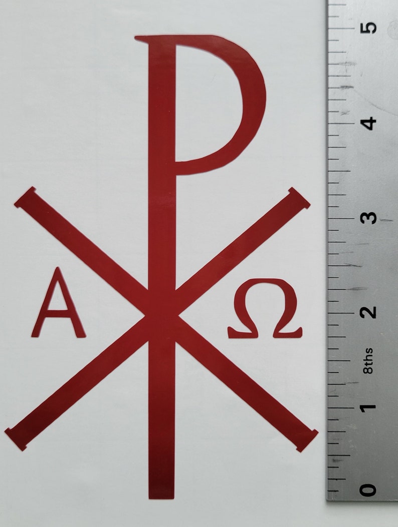 Chi Rho Vinyl Decal Catholic Jesus Christ Christian Sticker - Etsy
