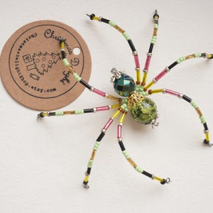 Christmas Spider Christmas Tree Spider Hand Beaded Spider Christmas ...