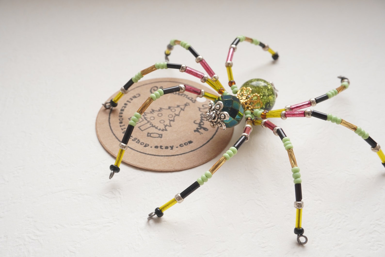 Christmas Spider Christmas Tree Spider Hand Beaded Spider Christmas ...