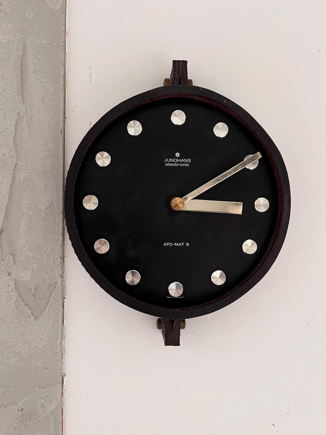 Vintage Wall Clock Junghans Ato-mat S Germany Ca. 1960 Designer Udo ...
