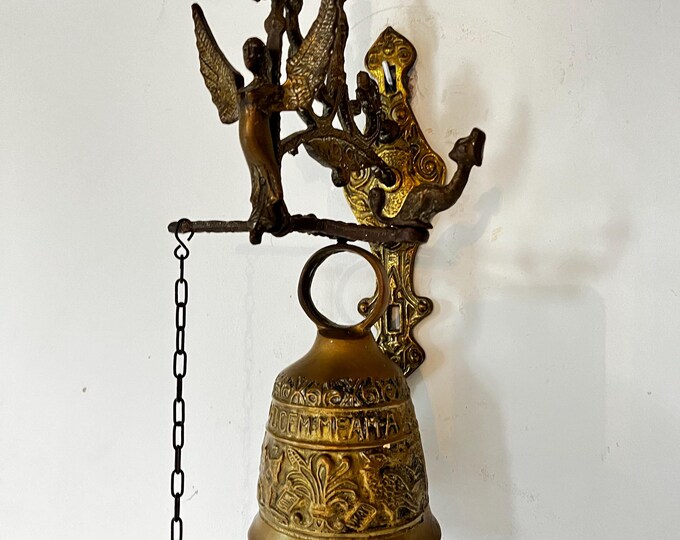 Antique, Large Doorbell, Monastery Bell With Angel, Front Doorbell ...