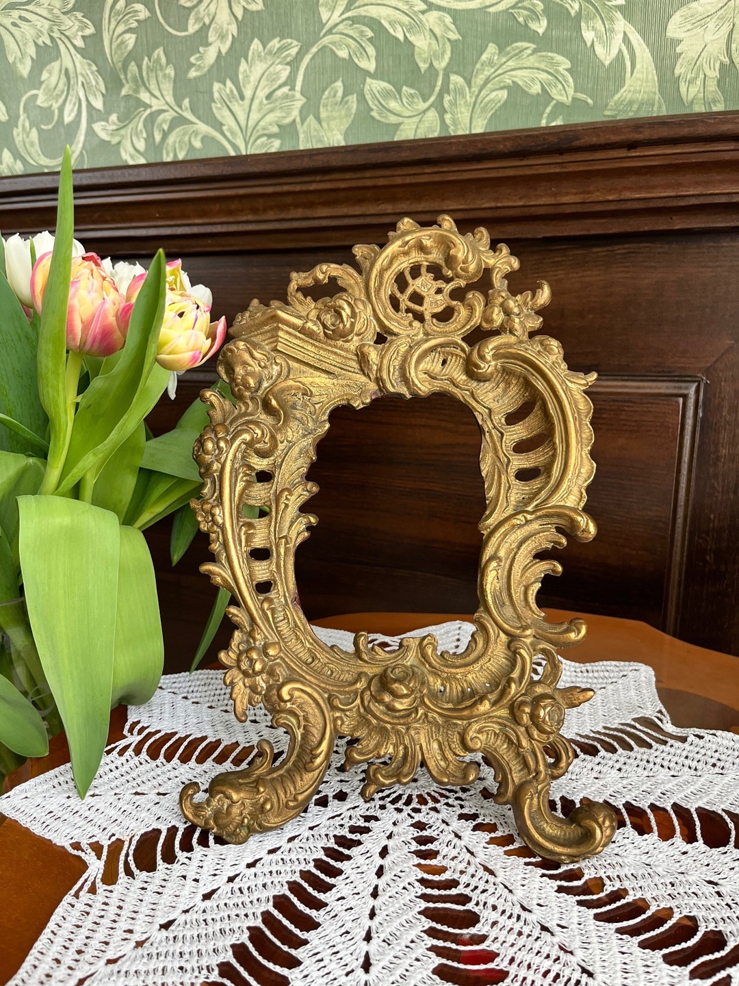 Antique Victorian Bronze Picture Frame, France, Romantic Interior ...