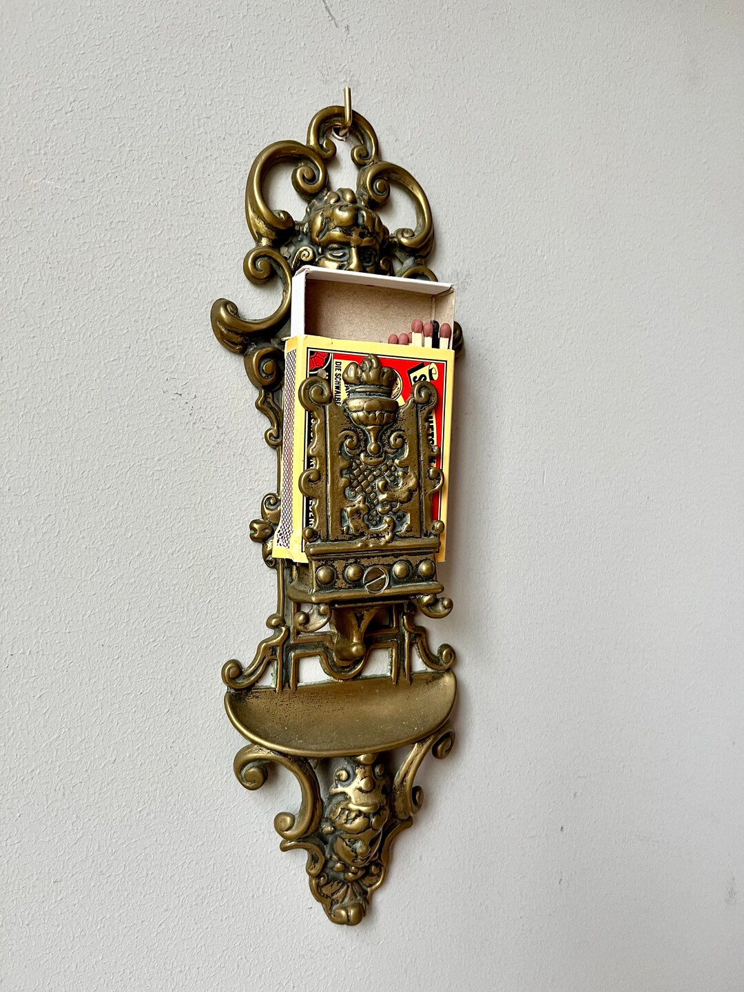 Antique Brass Matchbox Holder, Decorative Matchbox, Beautiful Gift ...