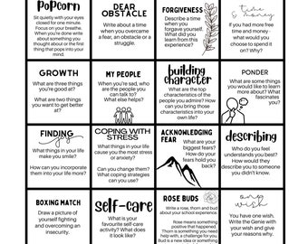 Mental Health Focused Choice Board for Students | Therapy and Classroom ...
