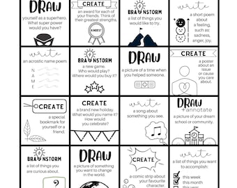 Mindfulness Mental Health Focused Choice Board for Students - Etsy