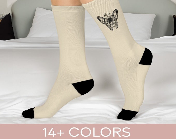 Custom Pet Socks, Dog Socks, Pup Socks, Dog Lover Gift, Cat Socks ...