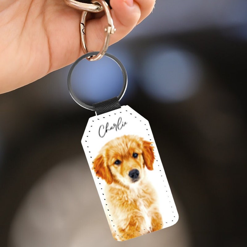 Custom Dog Keychain - Etsy