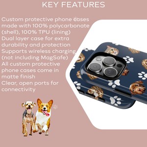 Custom Pet Phone Case, Dog Drawing From Photo, Dog Phone Case, Cat ...