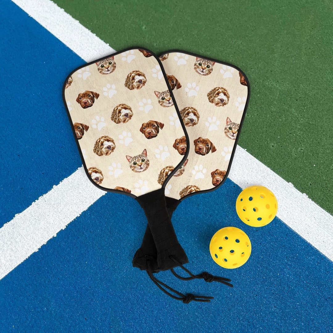 Custom Pet Pickleball Kit, Two Personalized Pickleball Paddles, Gift ...