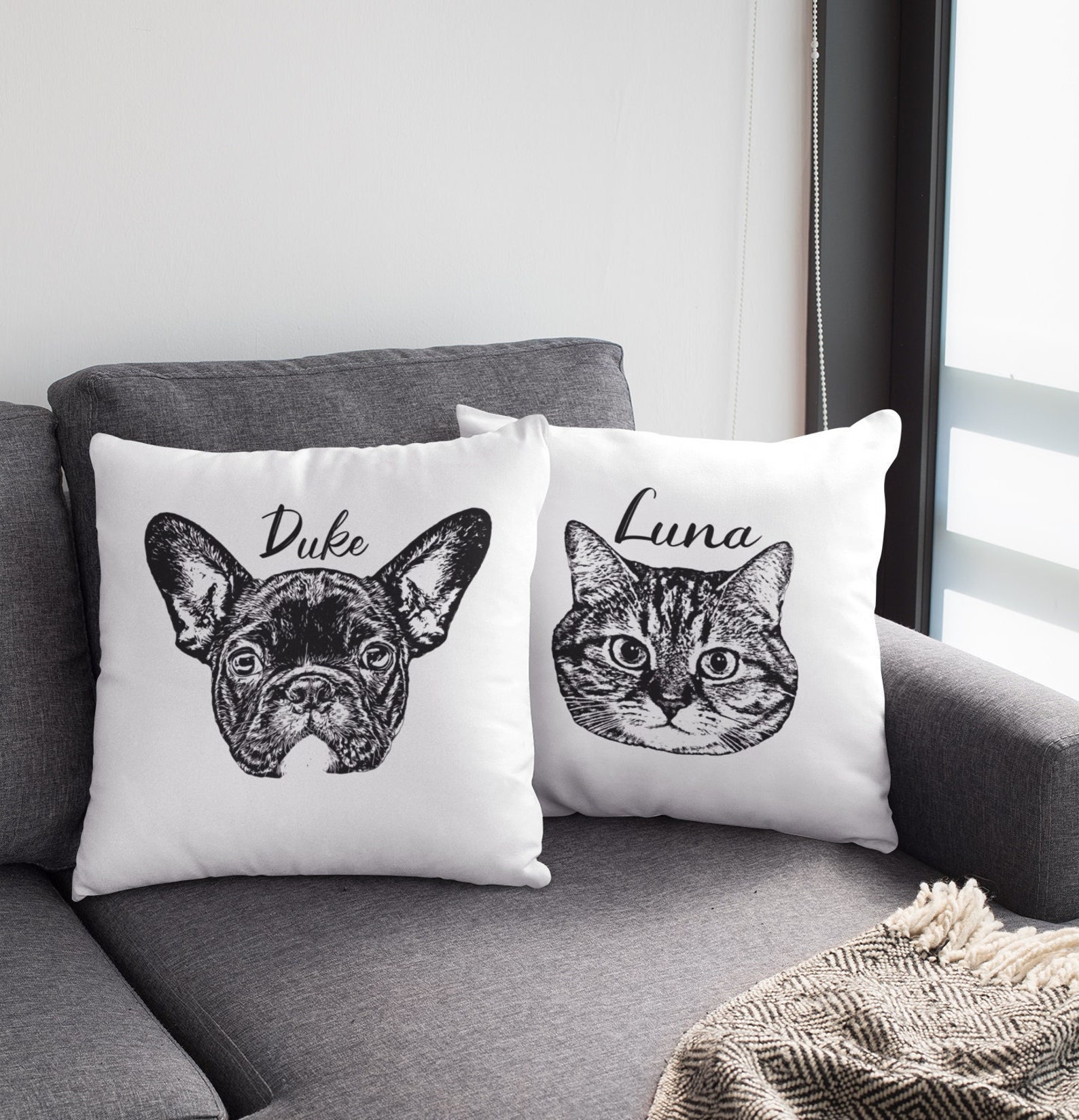 Custom Dog Pillow From Photo Personalized Dog Pillow Custom - Etsy