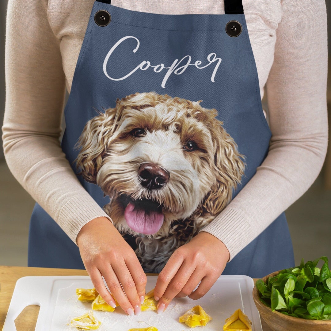 Custom Dog Apron, Custom Pet Face Apron, Personalized Photo Apron ...