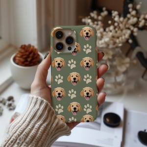 Custom Pet Phone Case, Dog Drawing From Photo, Dog Phone Case, Cat ...