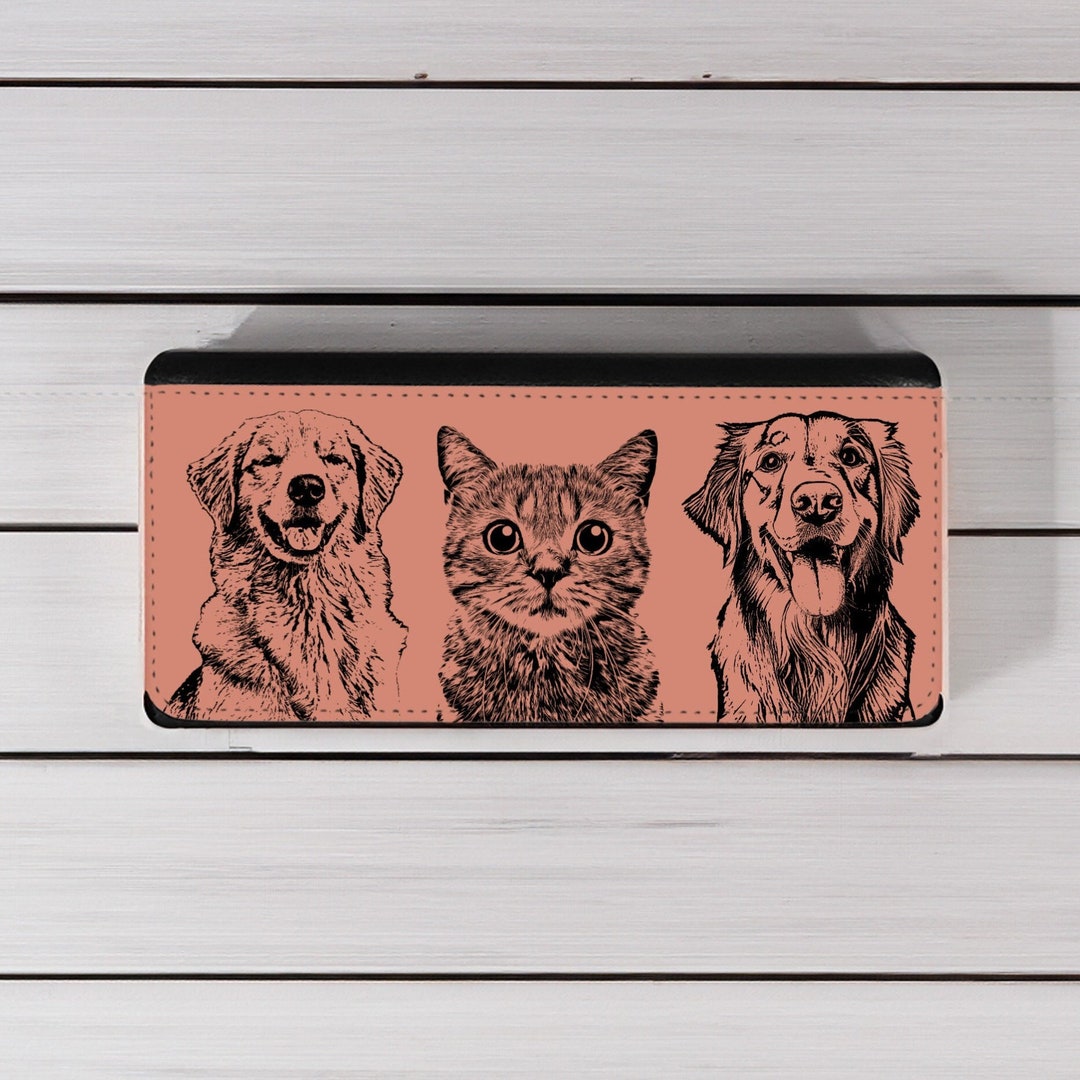 Personalized Pet Wallet, Custom Dog Wallet, Tri-fold Dog Wallet ...