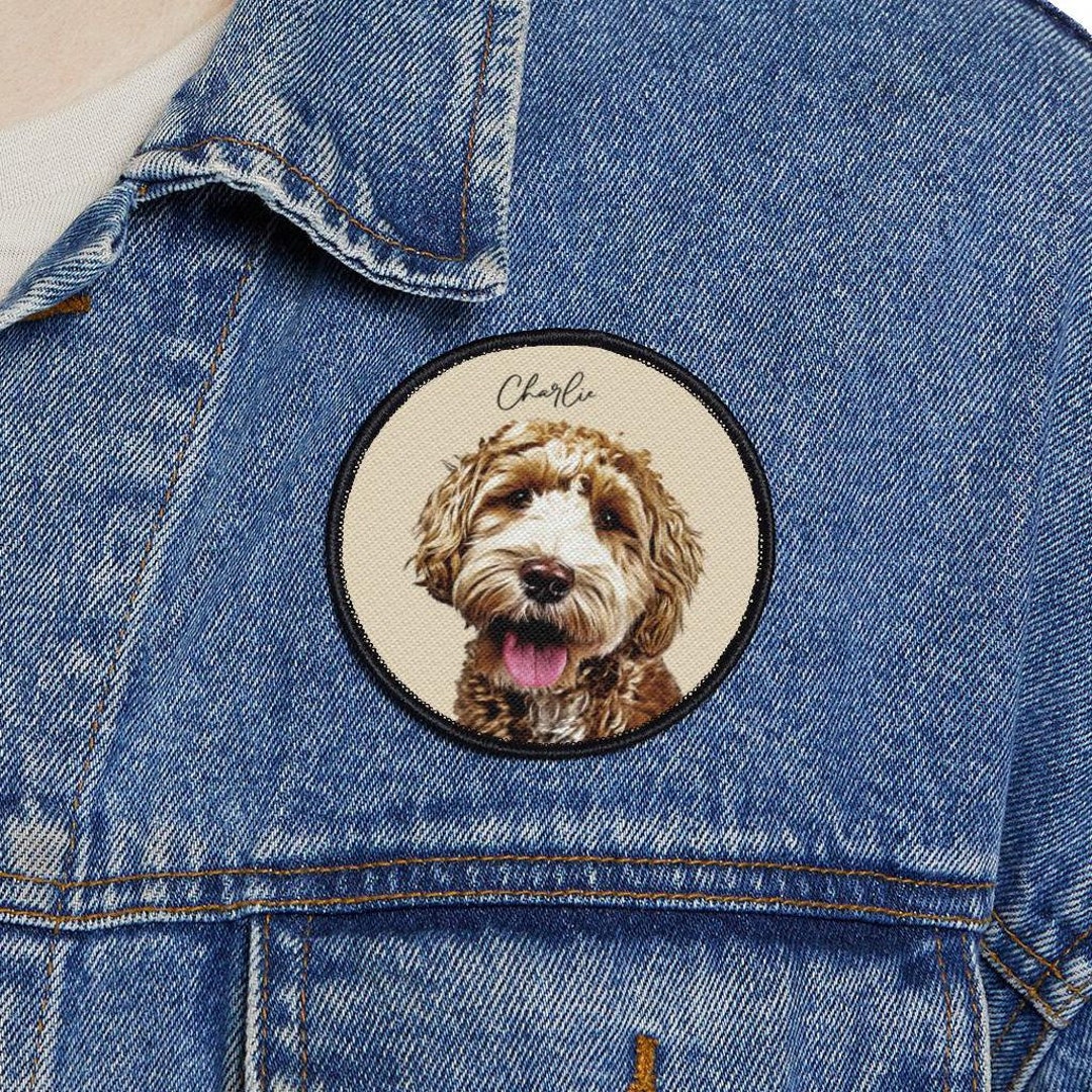 Custom Pet Iron on Patch, Dog Iron on Patch, Cat Iron on Patch, Dog ...