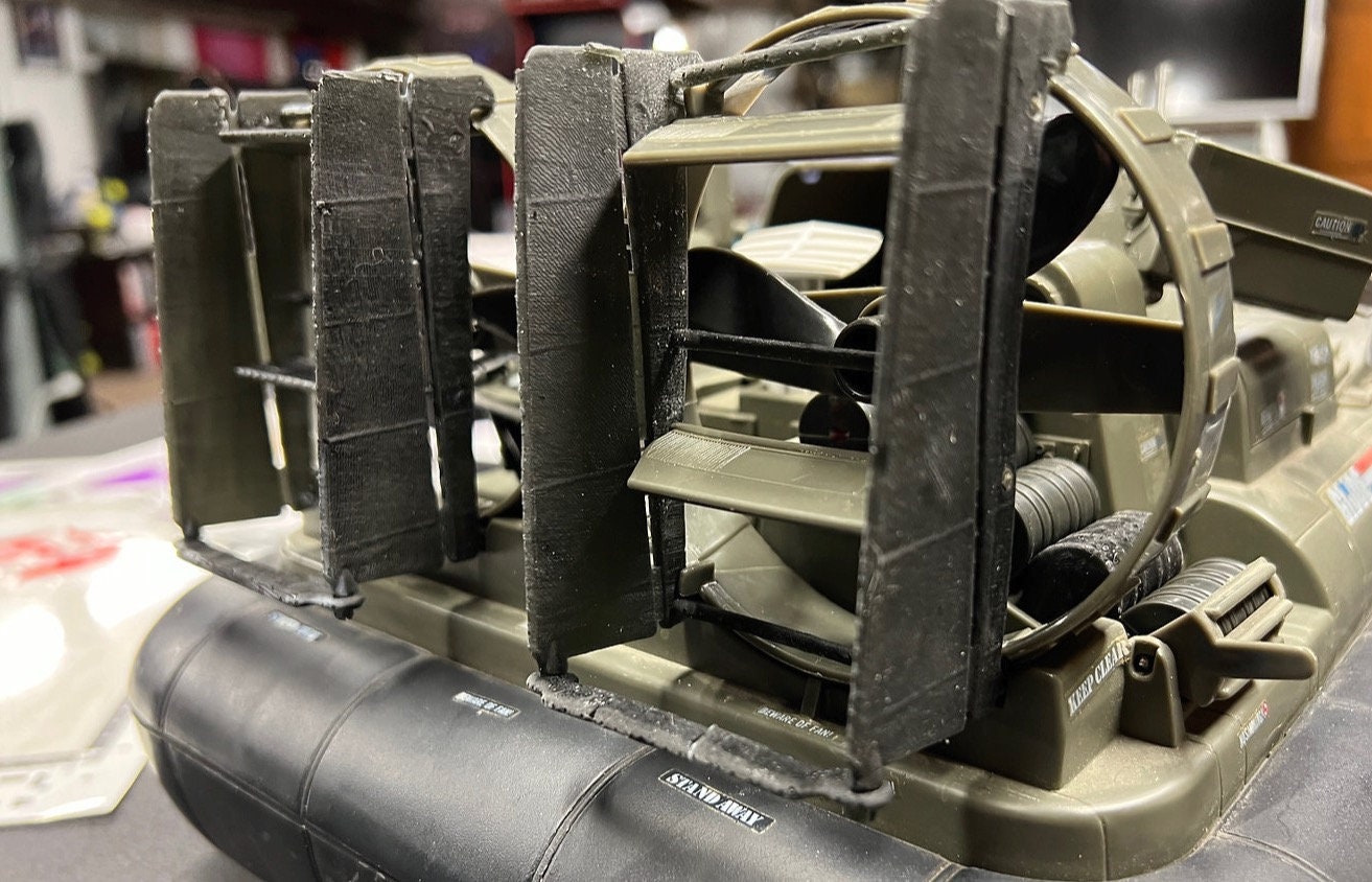 G.I. Joe ARAH WHALE Hovercraft Rear Fins_blades Resin 3D Printed - Etsy