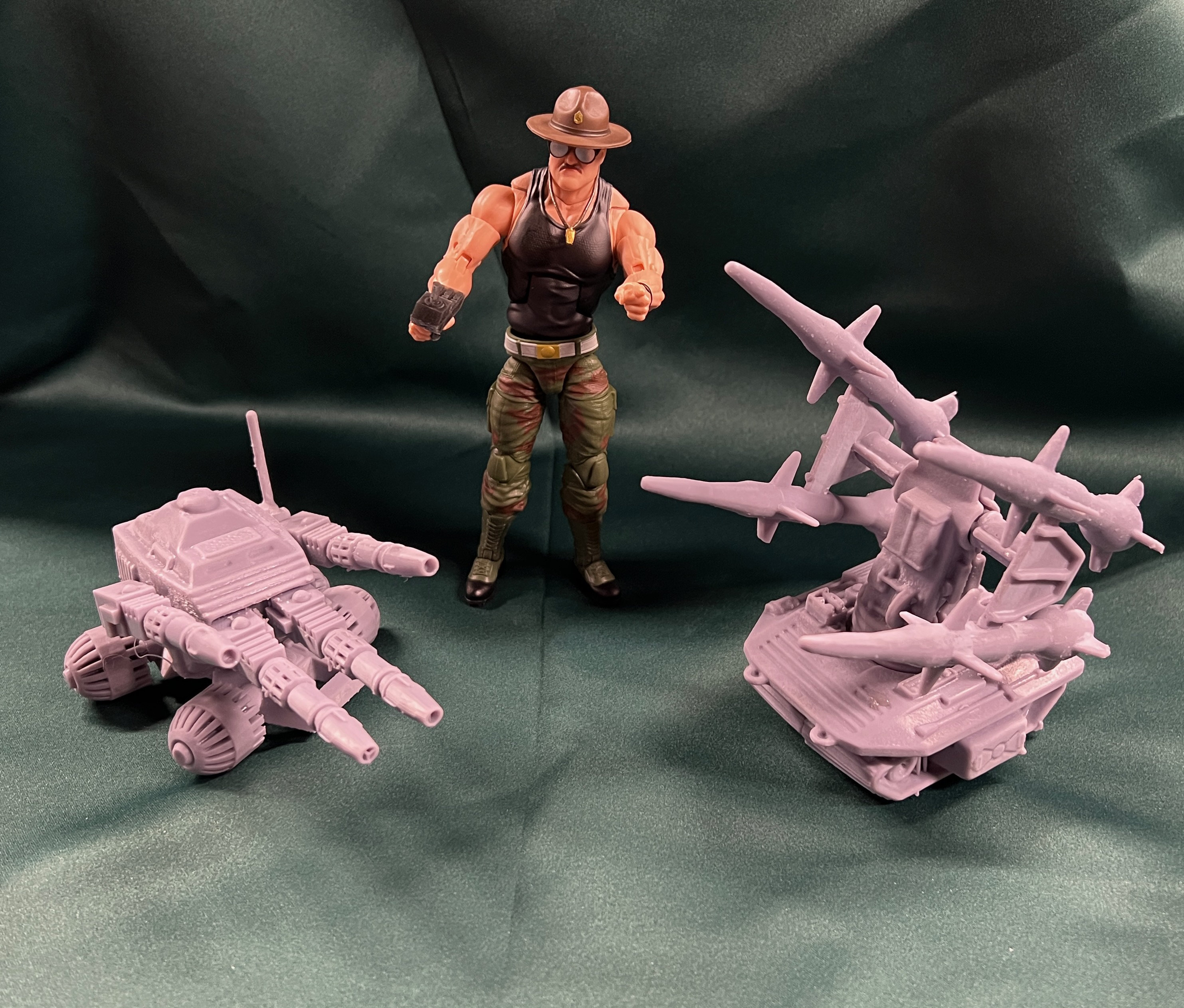 G.I. Joe ARAH Classified Pac Rat Machine Gun and Missile Launcher 3D ...