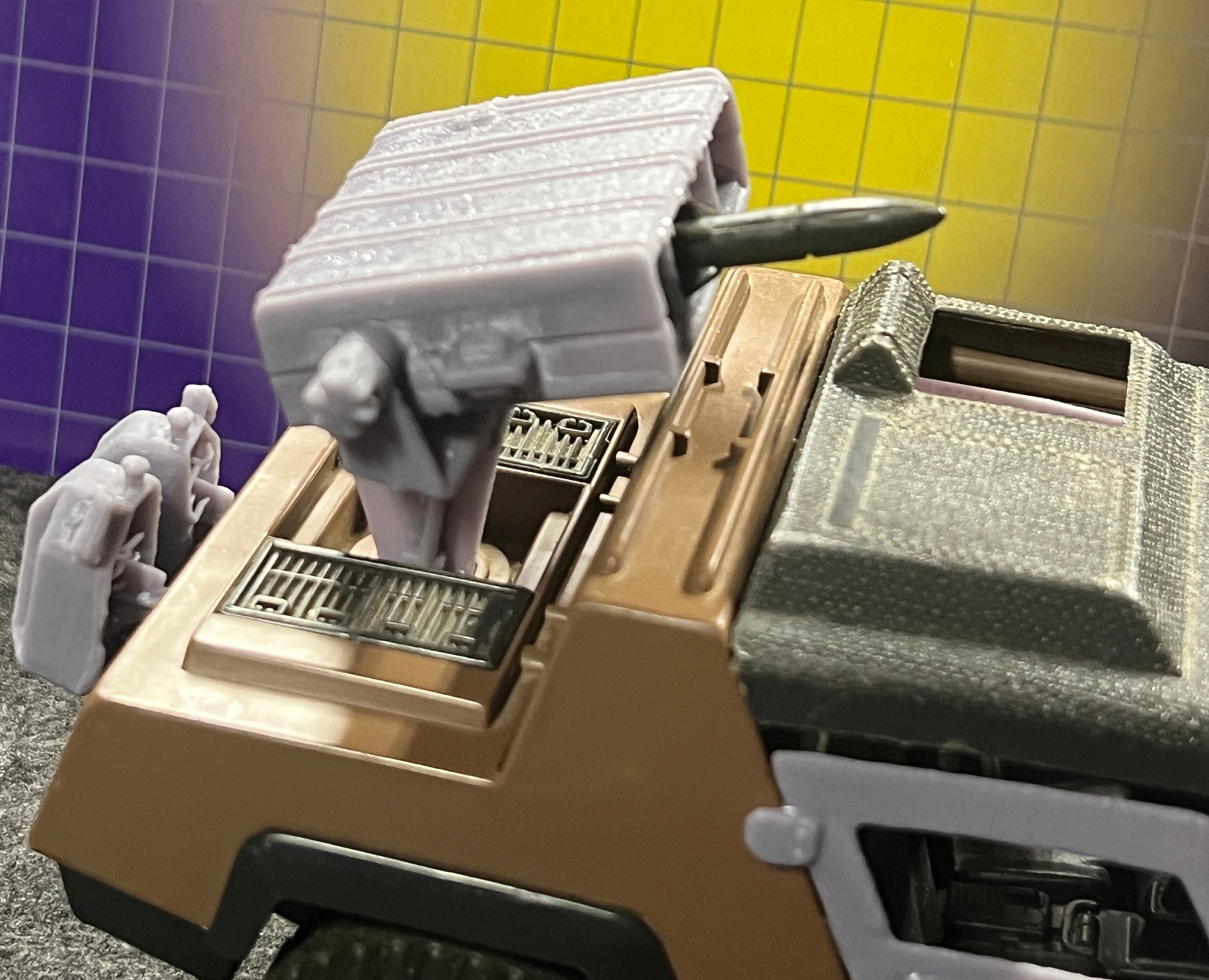 G.I. Joe ARAH VAMP Mk2 Turret Mount/rack Door and Gas Cans Replacement ...