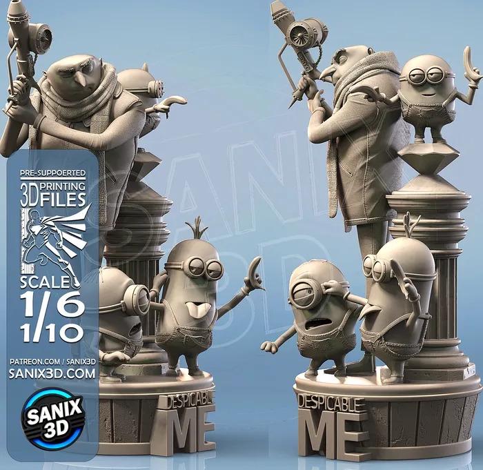 Despicable Me 3D Printed Model NOT PAINTED - Etsy