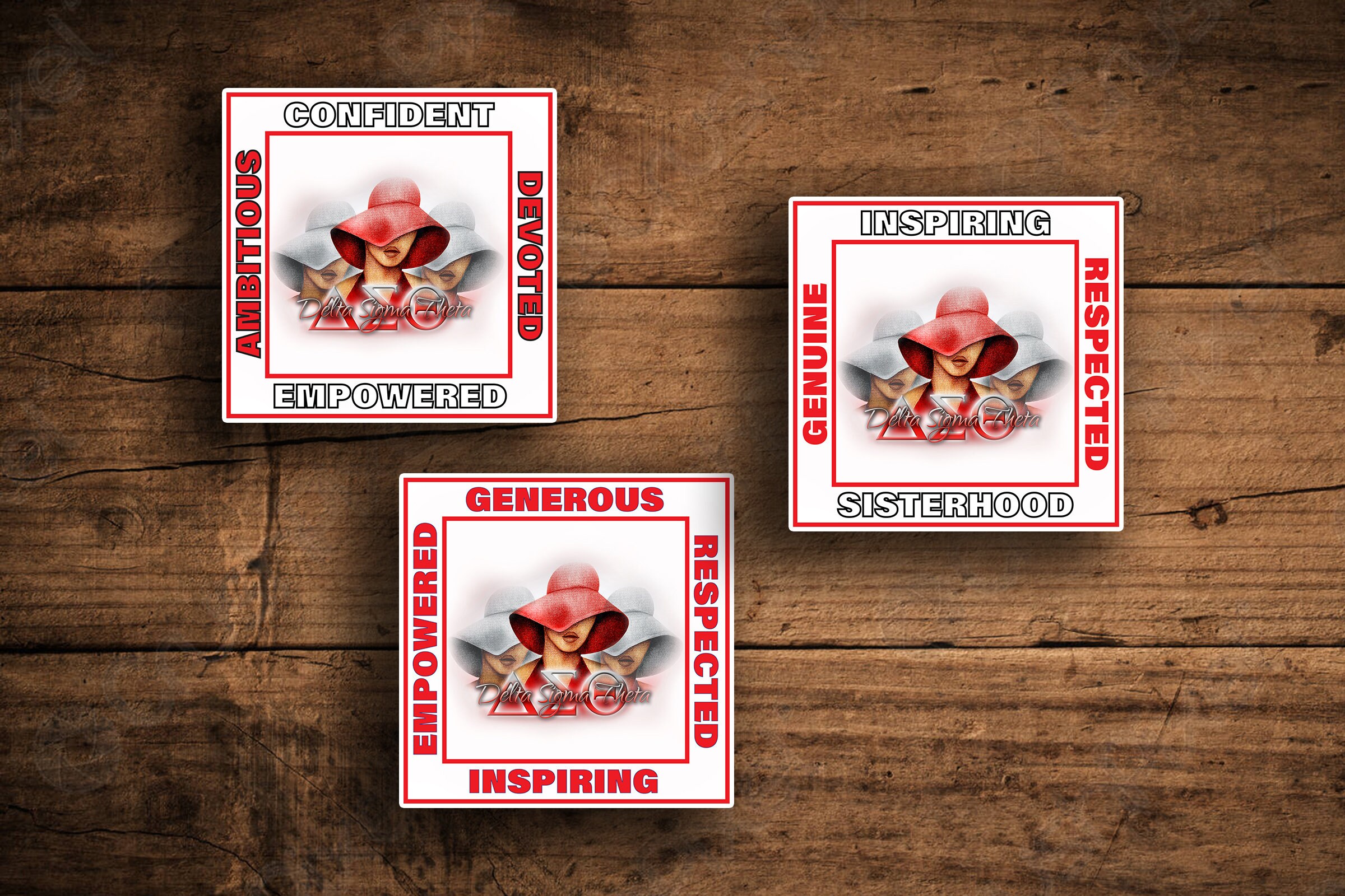 Delta Sigma Theta Square Stickers Sticker Shop Sorority - Etsy