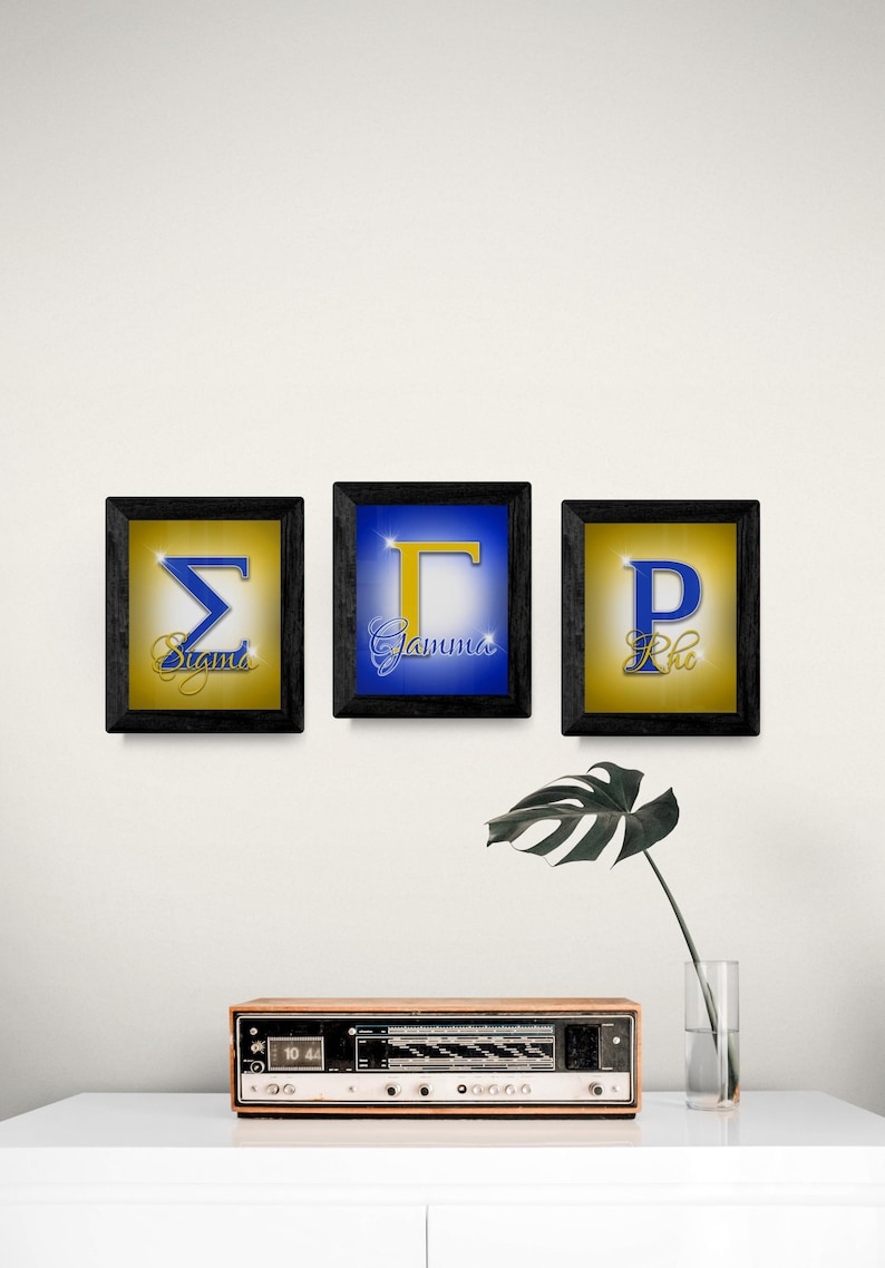 3 Piece Set 8X10 Sigma Gamma Rho Symbols Artwork, Printable, Sorority ...