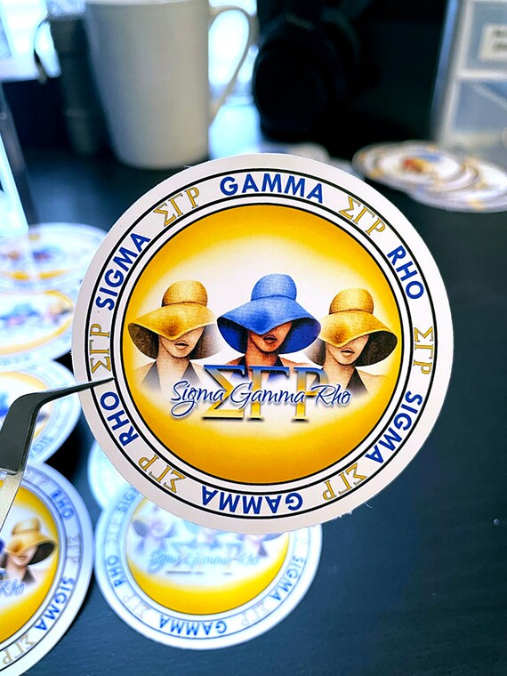 Sigma Gamma Rho Gold SGR Stickers Sticker Shop Sorority | Etsy
