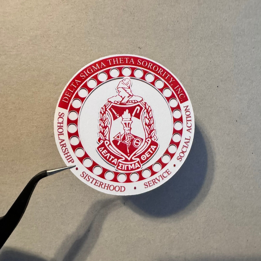 4 Inch Delta Sigma Theta Emblem Symbols Round Stickers, Sticker Shop ...