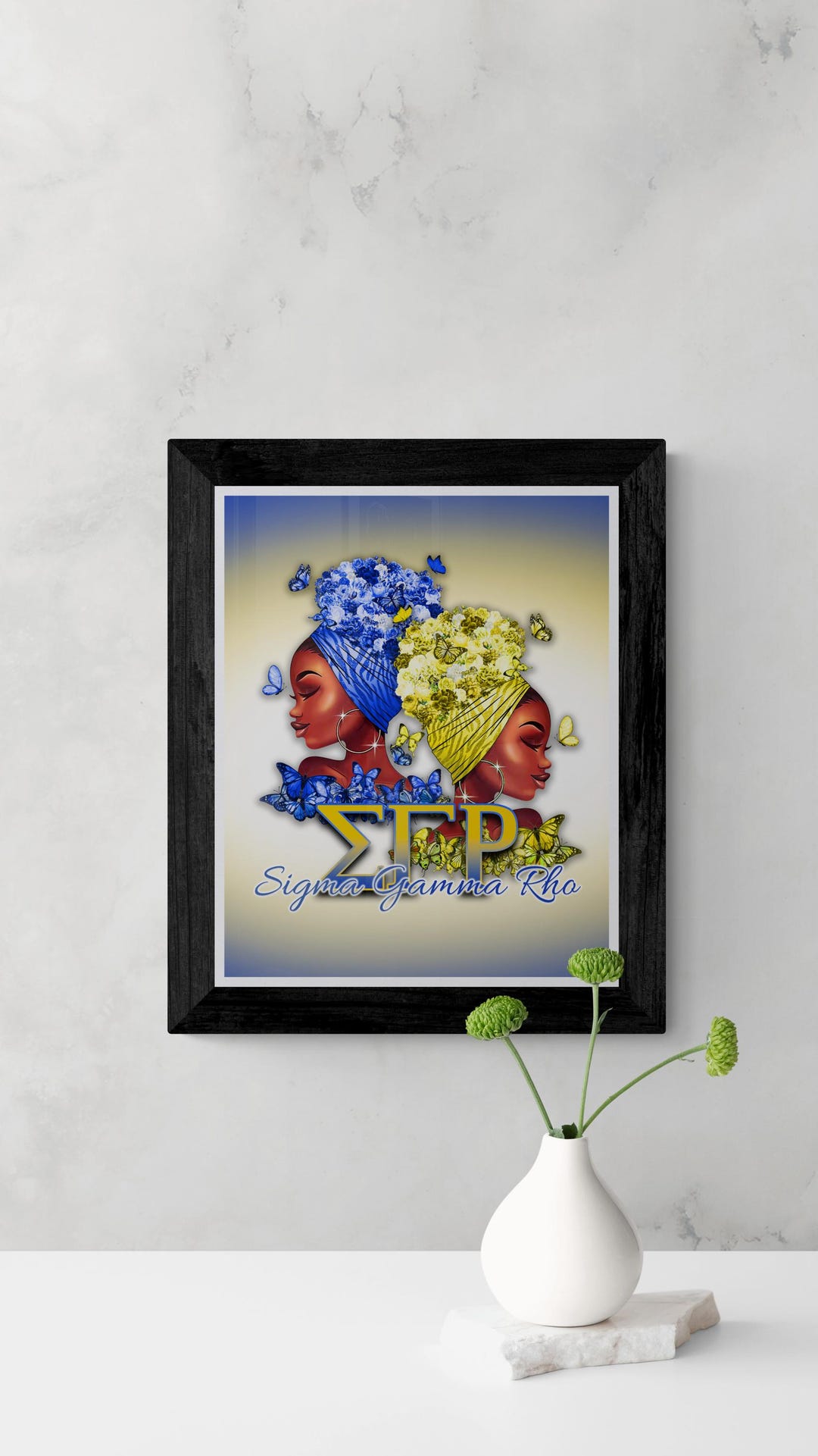 8X10 Sigma Gamma Rho Beautiful Butterflies 2 Artwork, Printable ...