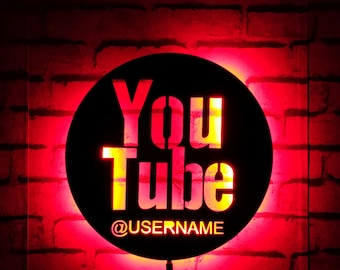 Youtube Led Wall Decor - Etsy