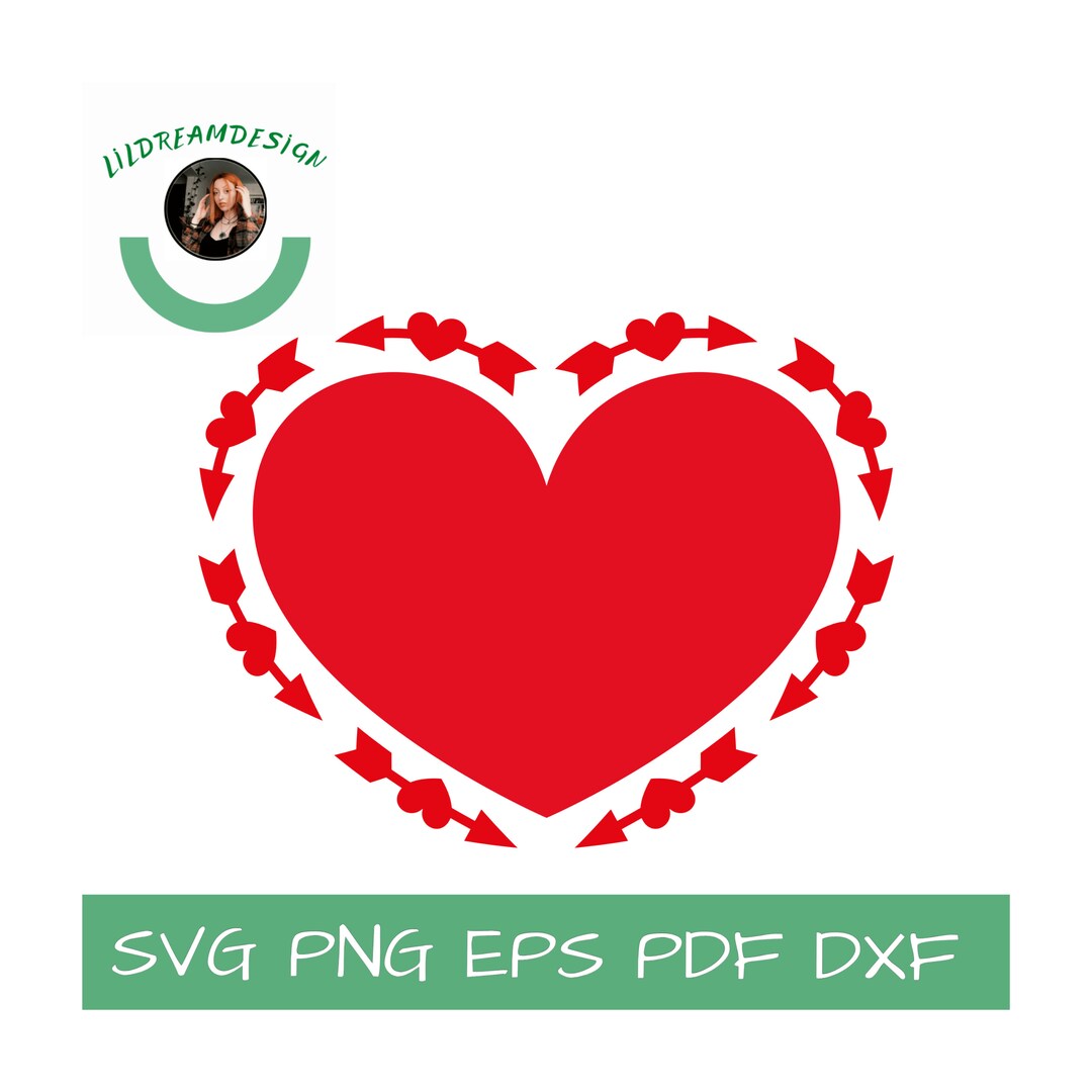 Corazón SVG Clipart Digital Png Eps Pdf Dxf - Etsy España