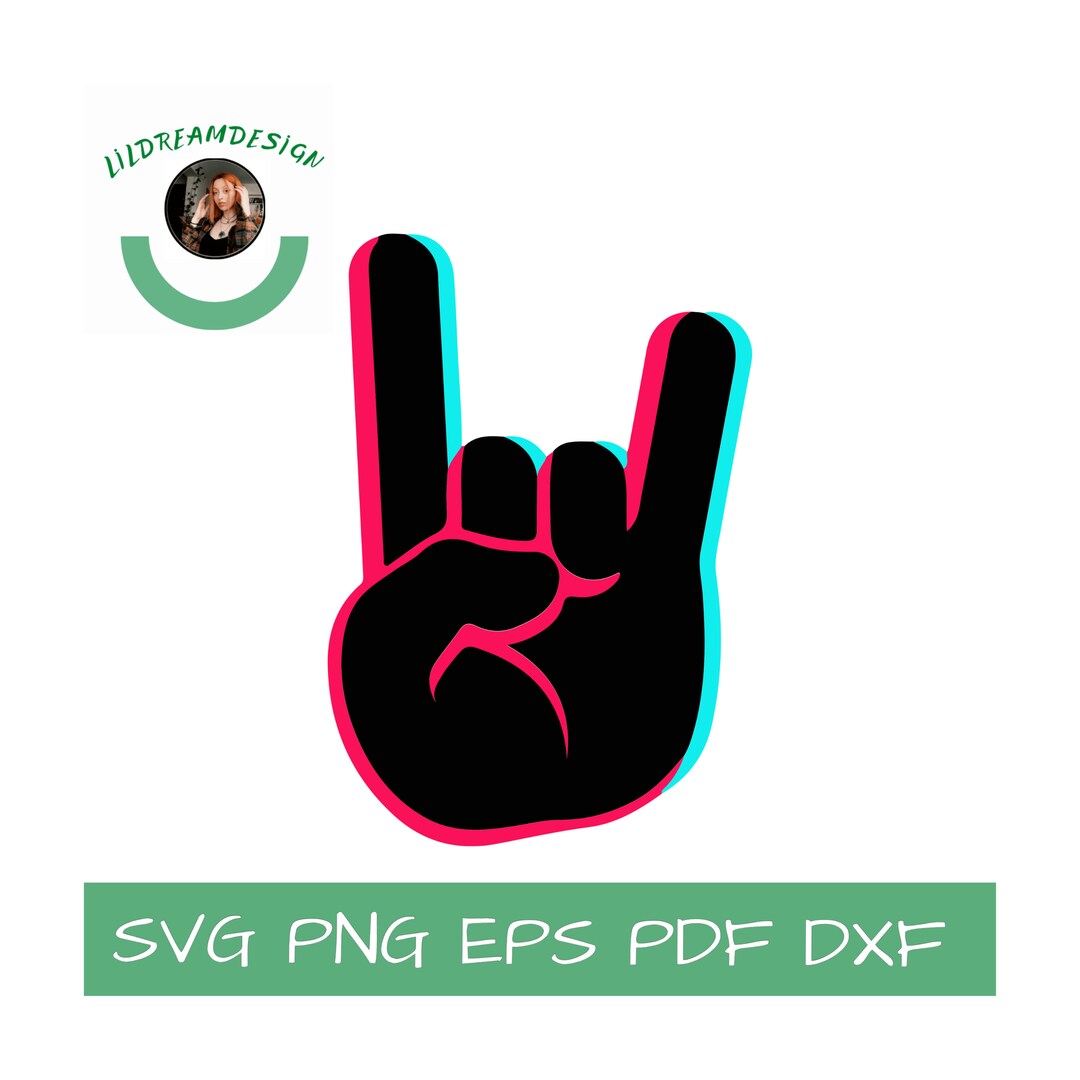 Rock and Roll Hand SVG Digital Clipart Png Eps Pdf Dxf - Etsy Canada