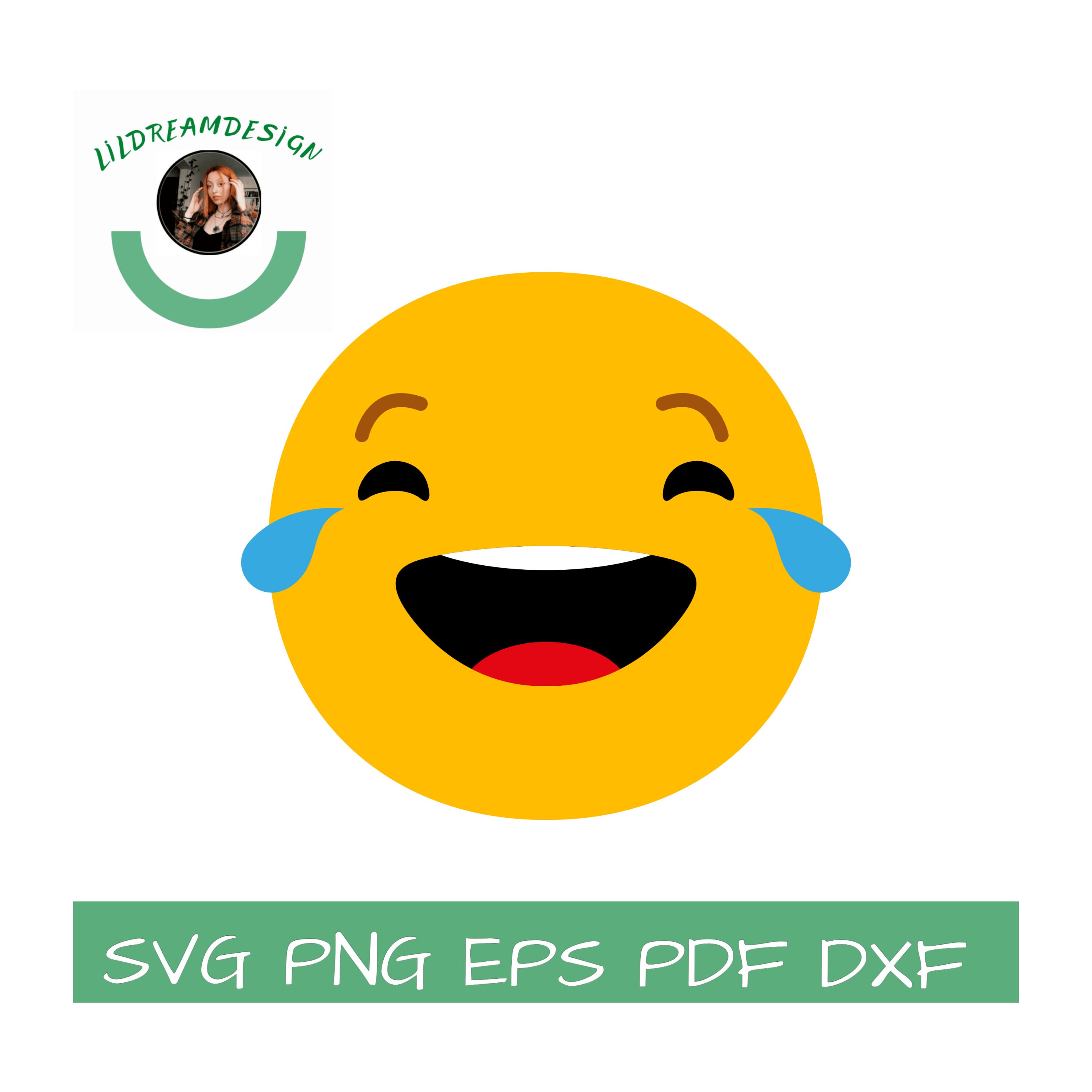 Happy Face Emoji SVG Digital Clipart Png Eps Pdf Dxf - Etsy Australia