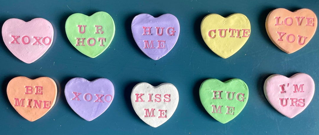 Conversation Hearts, Candy Hearts, Pocket Tokens, Dirty Candy Hearts - Etsy