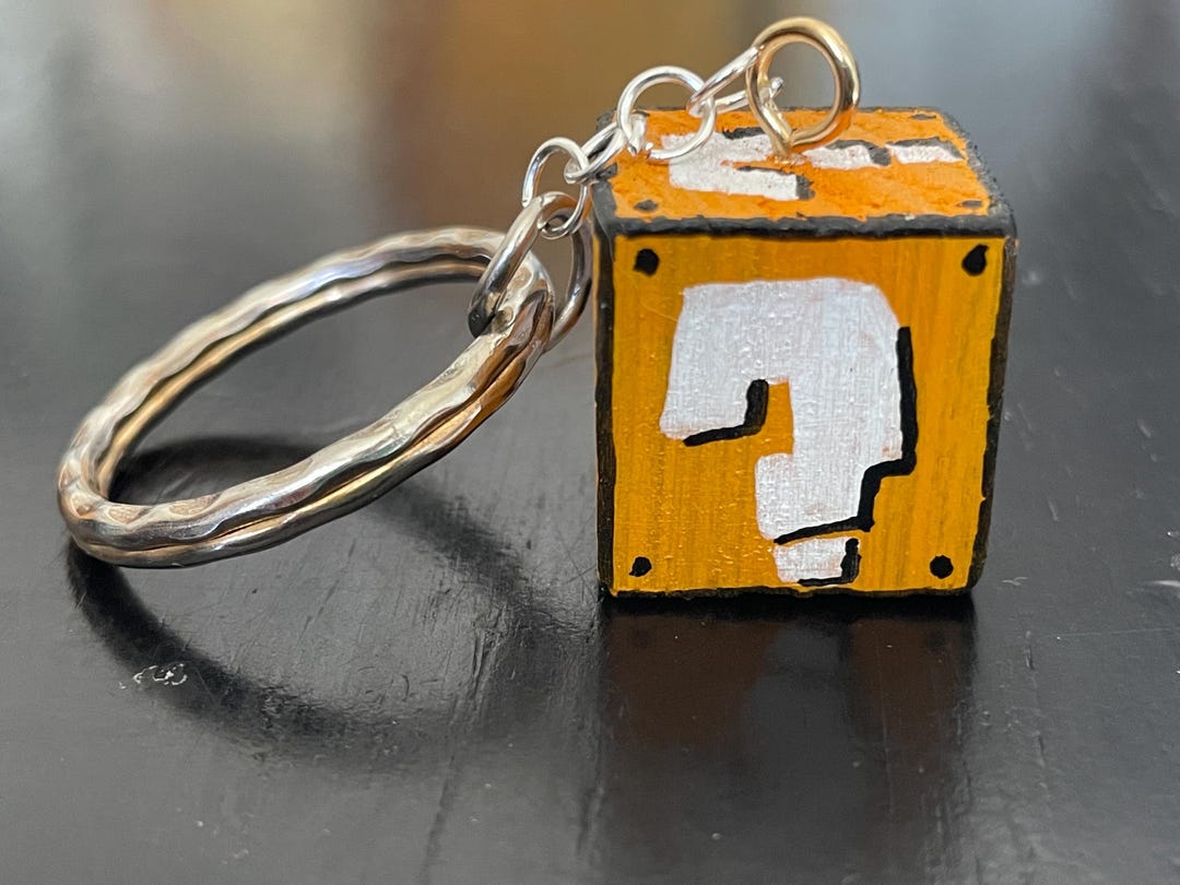 Mario Key Chains, Wooden Keychain, Hand Painted, Super Mario Bros - Etsy