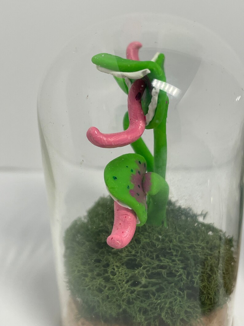 Venus Flytrap, Plants , Miniature Clay Sculptures ,spooky Terrariums, Man Eating Plants - Etsy