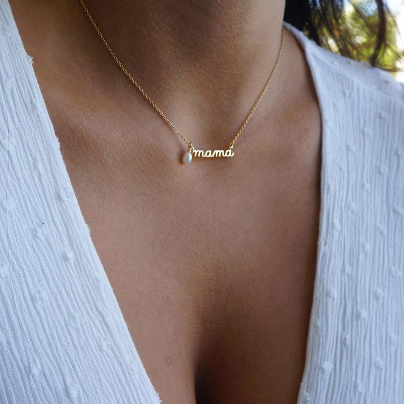 New Mom Necklace - Etsy