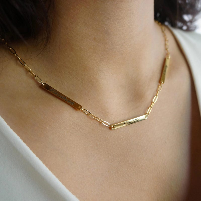 Gold Name Necklace - Etsy