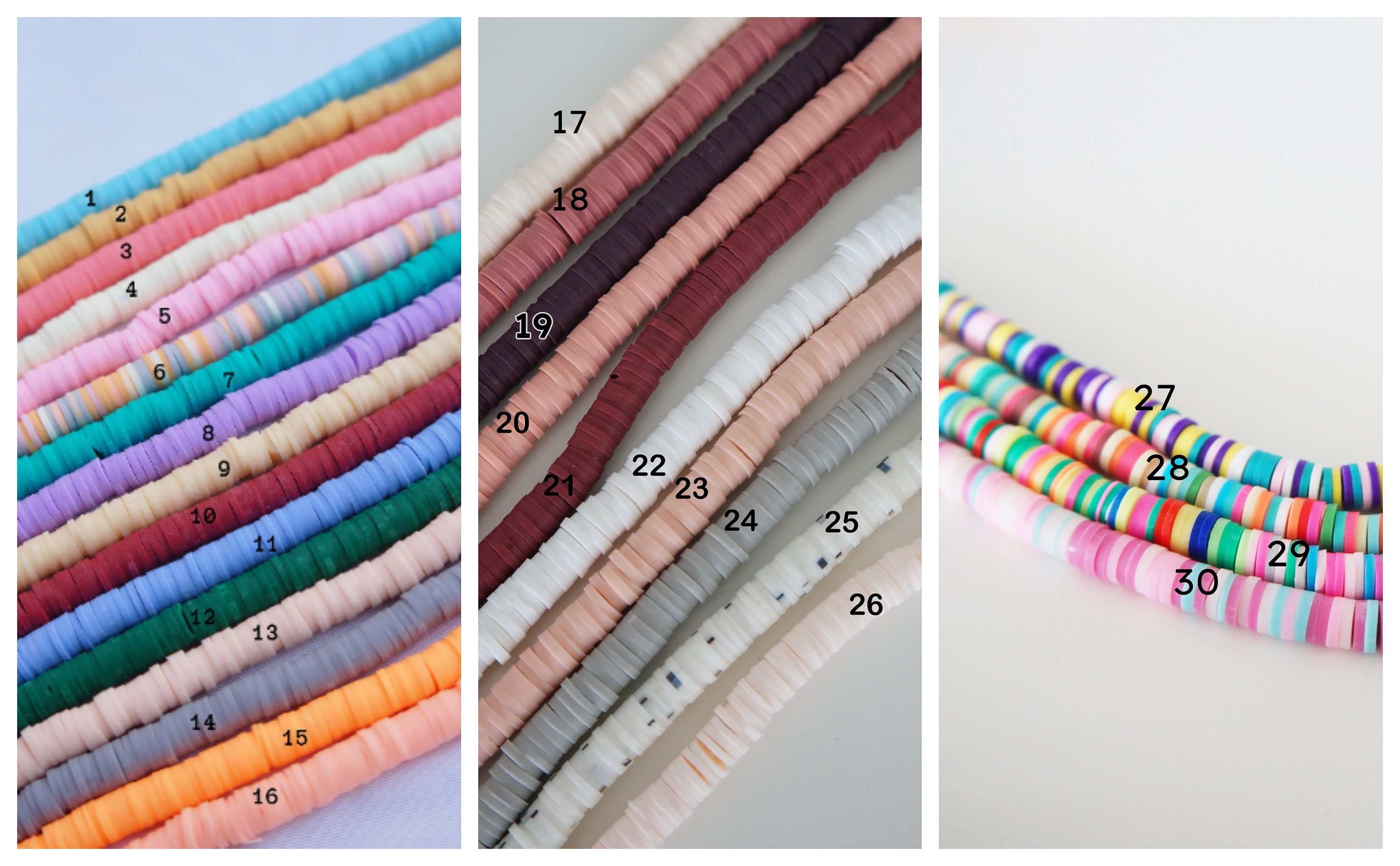 Personalized Heishi Name Bracelet: Colorful Friendship Jewelry - Etsy