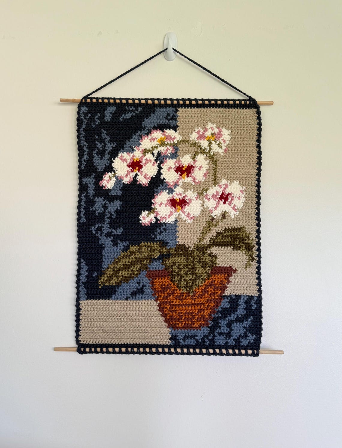 Orchid Flower Plant Crochet Tapestry Pattern - Etsy