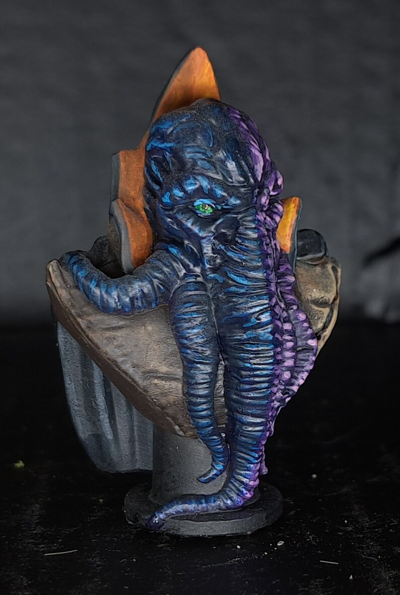 Illithid Bust Small Painted Miniature Dnd - Etsy