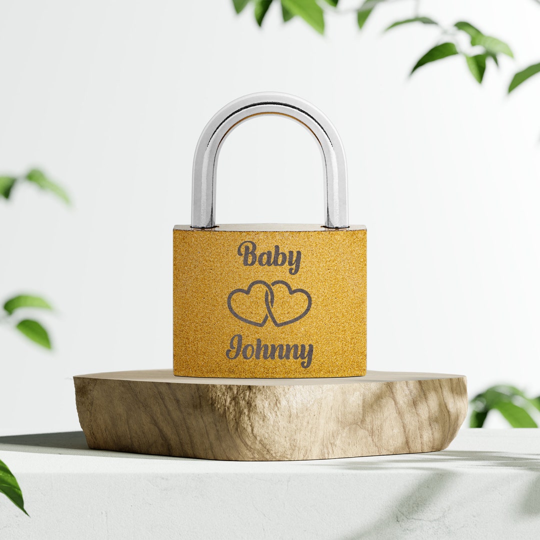 Personalized Laser Engraved Radiant Love Lock, Unity Ceremony Padlock ...