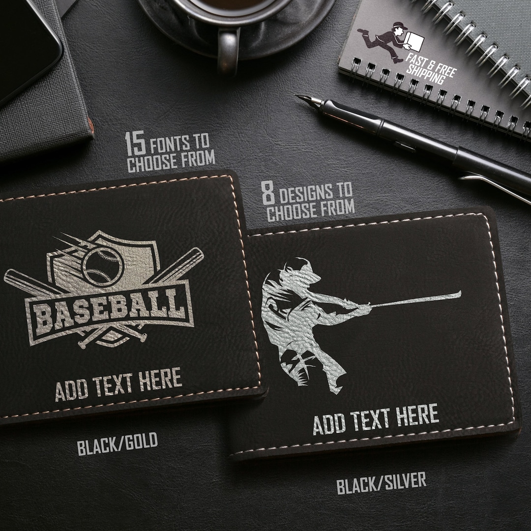 Teen Boy Baseball Wallet, Youth Slim Wallets, Boy Gifts, Personalized ...