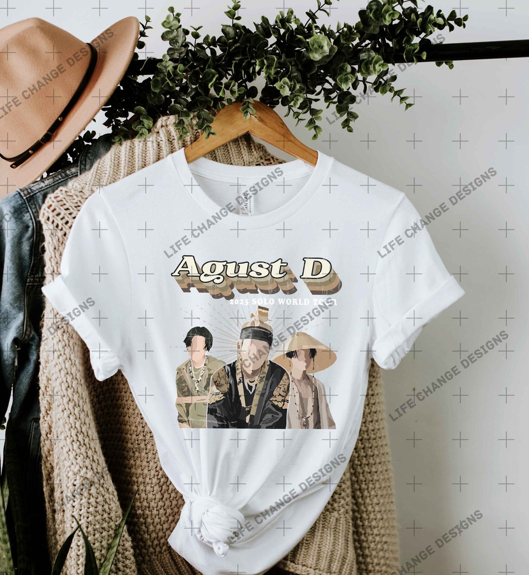Agust D Concert T-shirt, BTS Suga Merch, Agust D World Tour 2023 ...