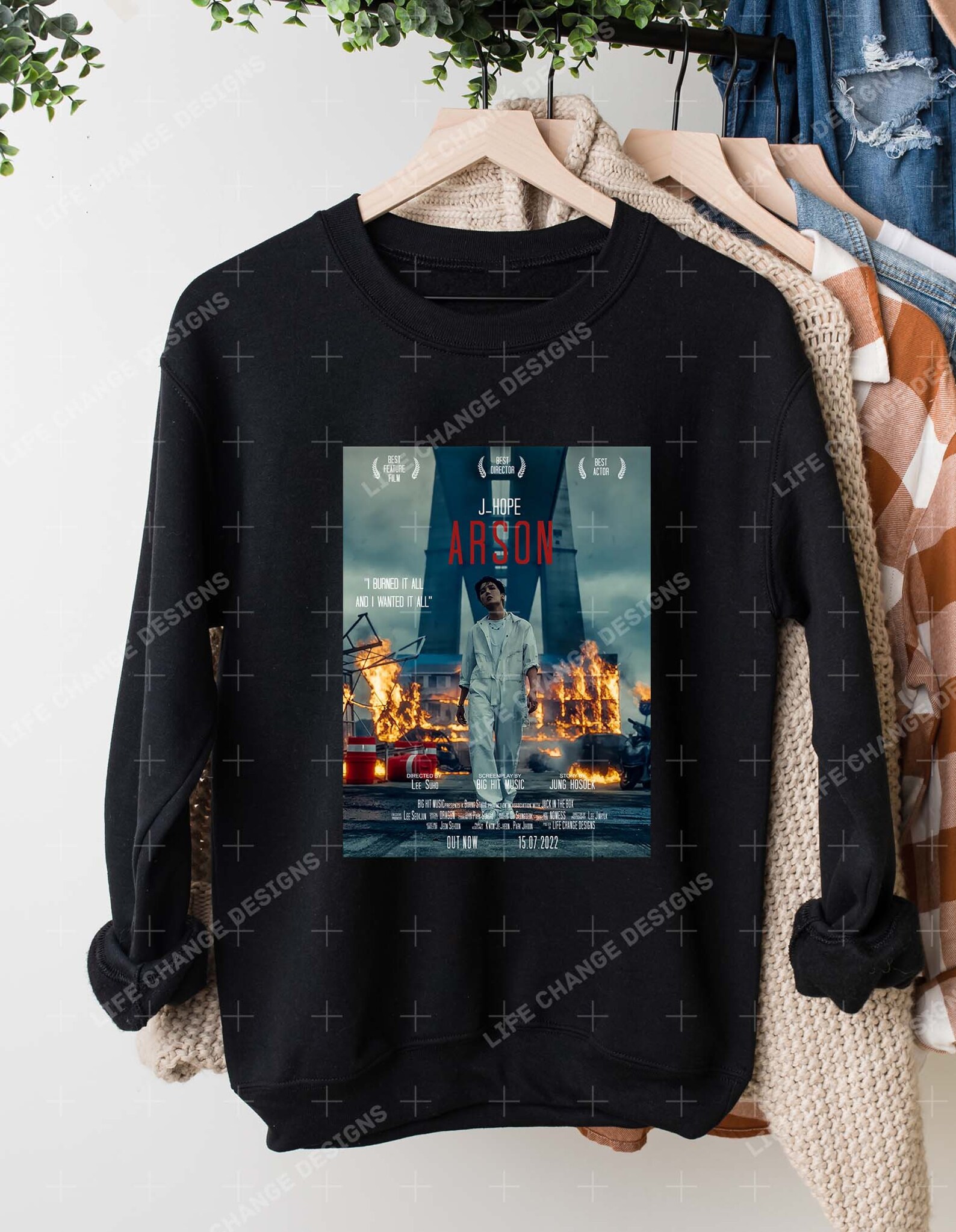 JHOPE Arson Movie Poster Jack in the Box T-shirt Jhope Arson - Etsy
