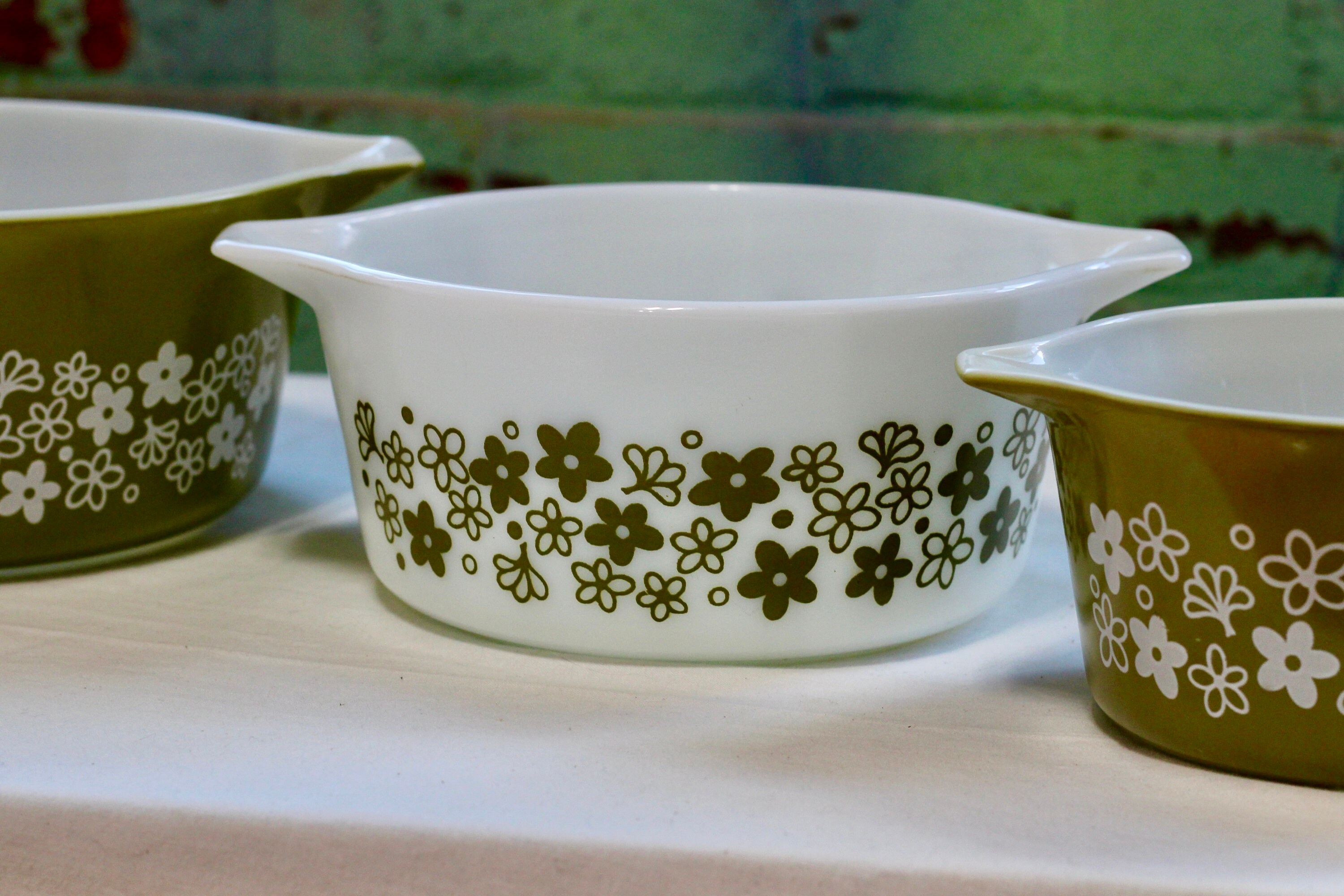 Pyrex Spring Blossom 3 Piece Casserole Dish Set - Etsy