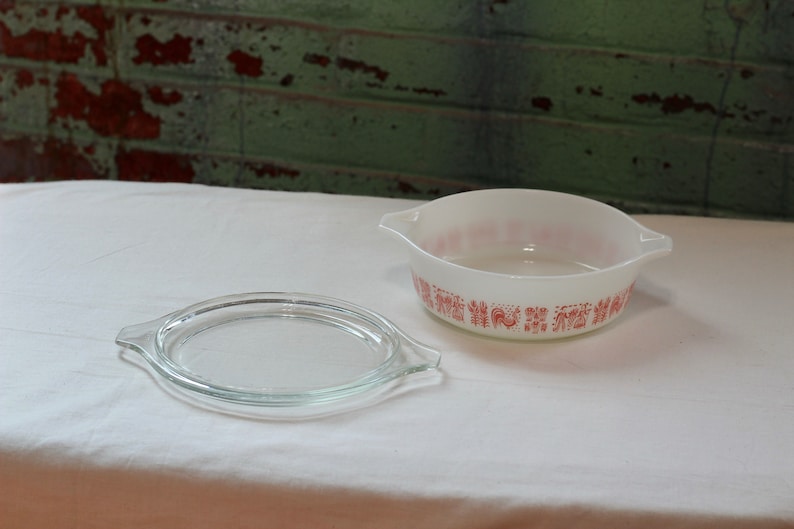 Rare Pyrex Pink Amish Butterprint Small Casserole With Glass Cover - Etsy