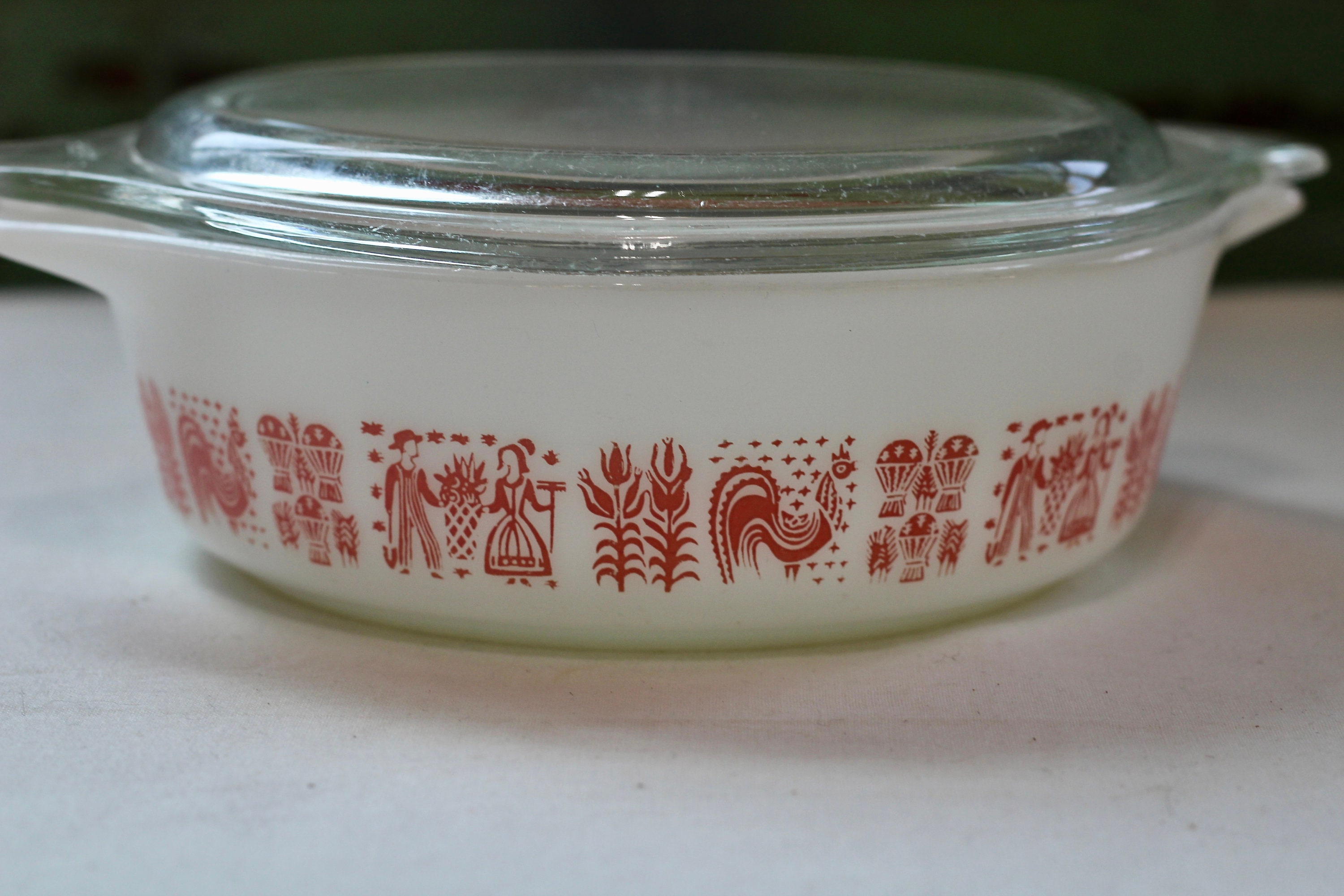 Rare Pyrex Pink Amish Butterprint Small Casserole With Glass Cover - Etsy