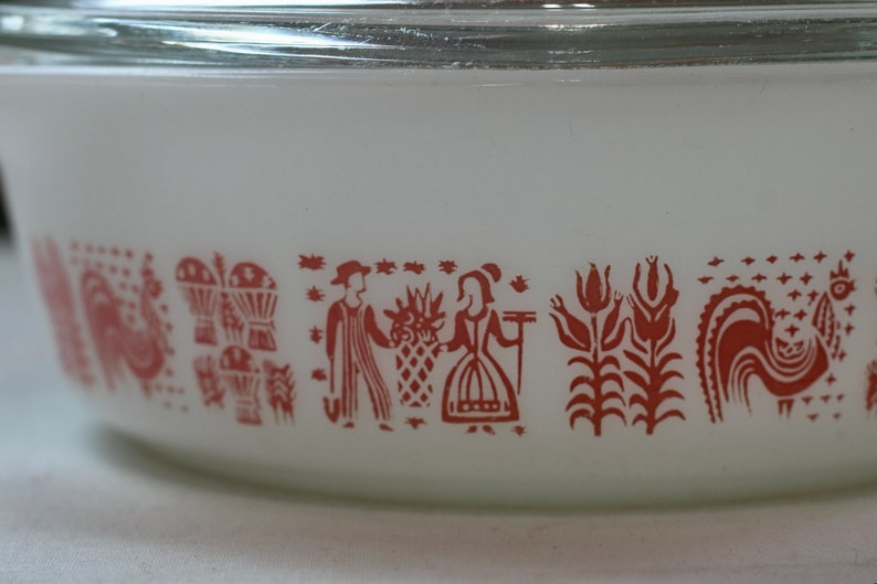 Rare Pyrex Pink Amish Butterprint Small Casserole With Glass Cover - Etsy