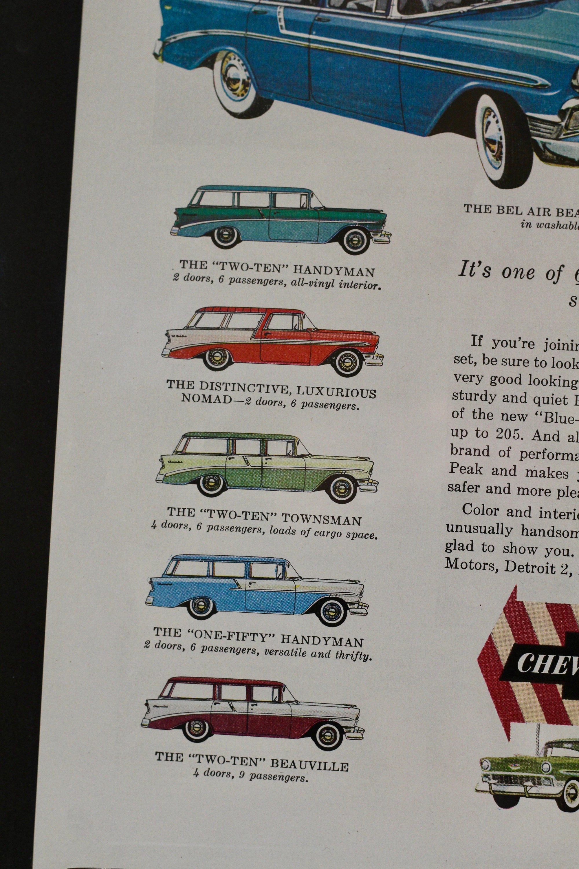 1956 Chevrolet Ad From May 1956 National Geographic Magazine - Etsy